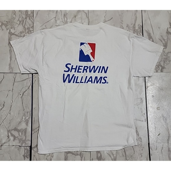 Shirts | Sherwin Williams Cover The Earth Dri Power Mens Medium White ...